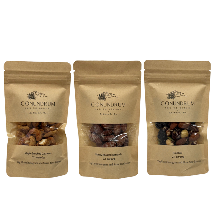 Conundrum Nut Snacks - 2 oz – Vintage Barn Chicks